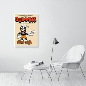 The Pint With Personality - 1930s Cartoon Style Guinness Print ...
