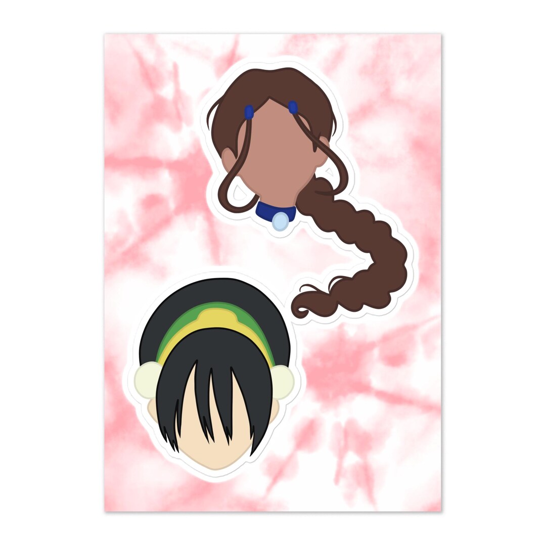 Katara & Toph Sticker Sheet - Etsy