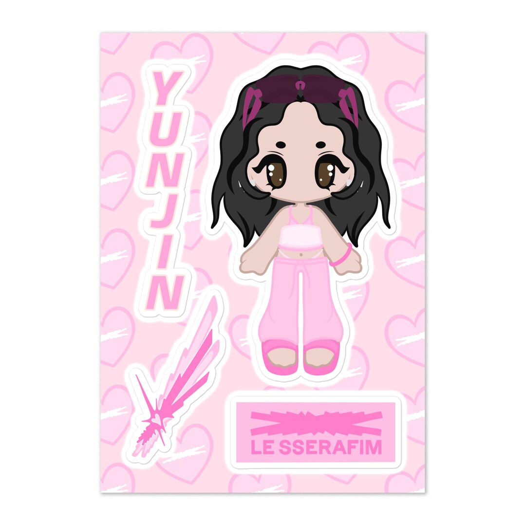 LE SSERAFIM Yunjin "crazy" Sticker Sheet - Etsy