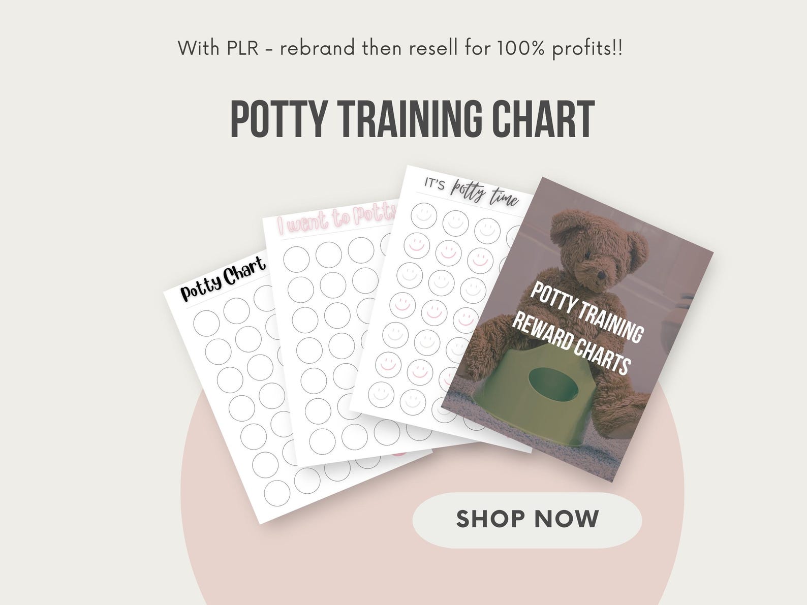 Potty Training Chart Set | Digital Download | PLR | Charts for Toddlers ...