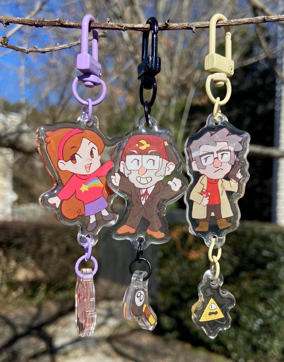 FINAL RESTOCK | Gravity Falls Inspired Keychain Charms - Etsy