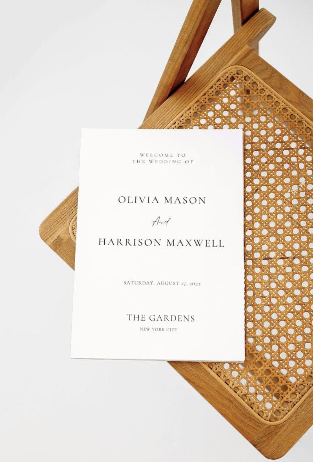Custom Wedding Programs Printable Wedding Programs Digital Wedding ...