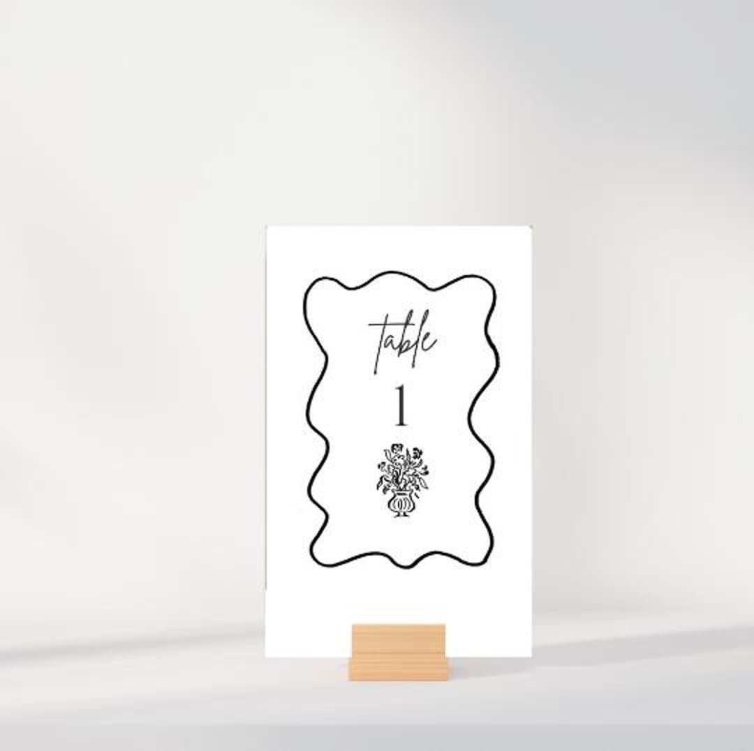 Wedding Table Numbers, Wedding Table Numbers, Digital Table Numbers ...