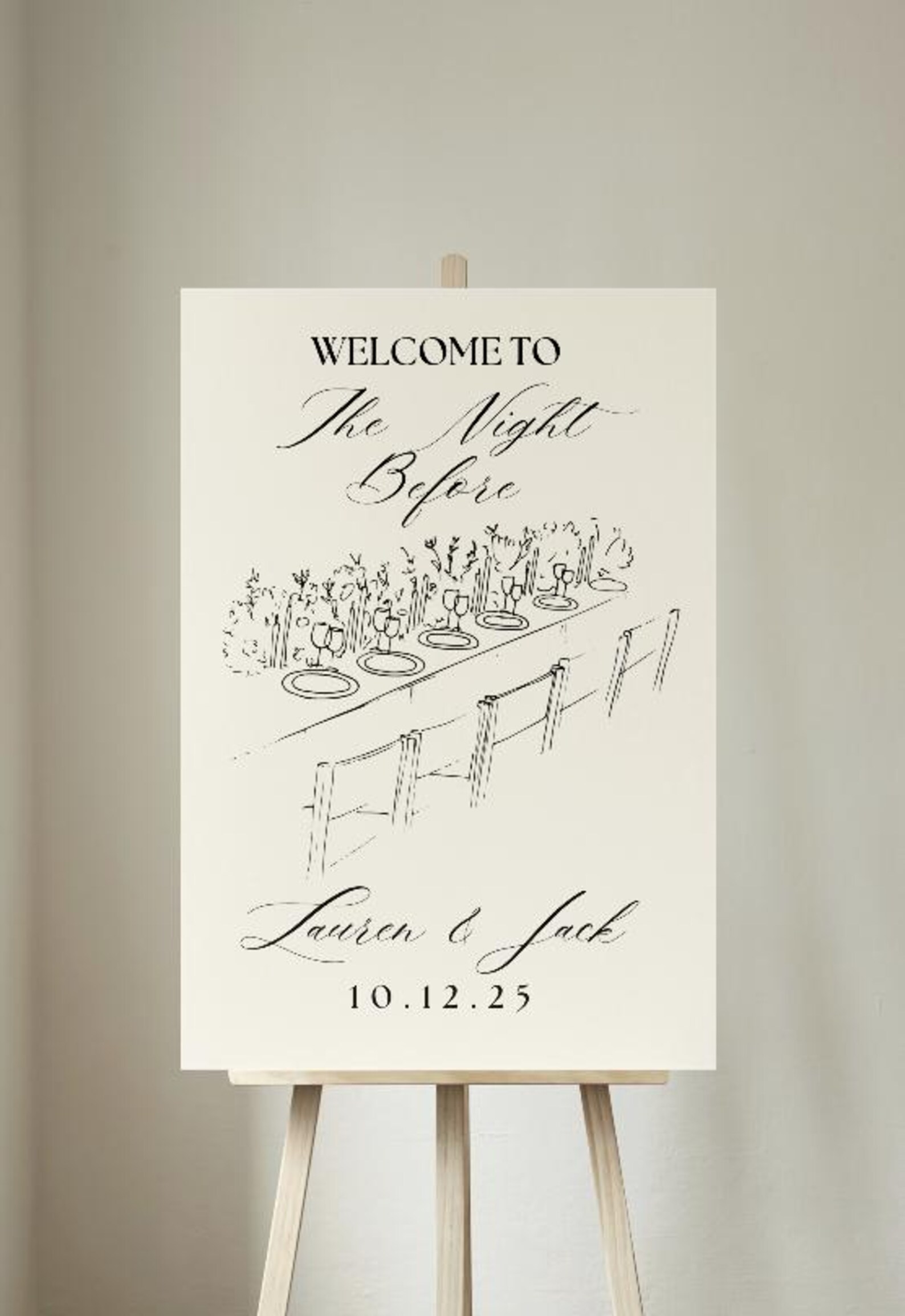 Rehearsal Dinner Welcome Sign, Handcrafted Wedding Sign, Custom Welcome ...