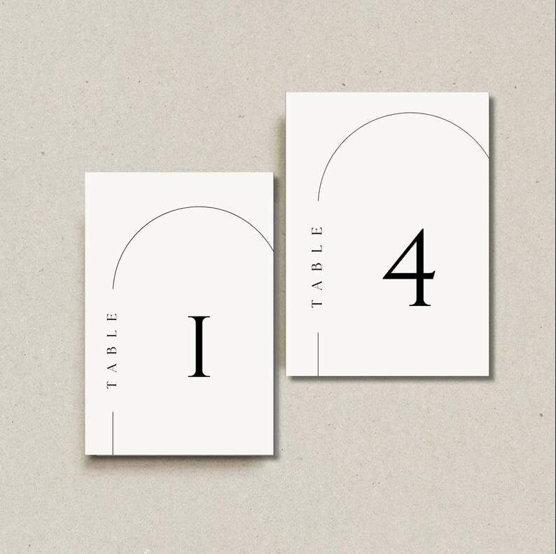 Editable Table Number Template, Wedding Table Numbers, Reception Dinner ...