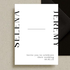 Simplicity Wedding Invitation, Custom Wedding Invitations, Printable ...