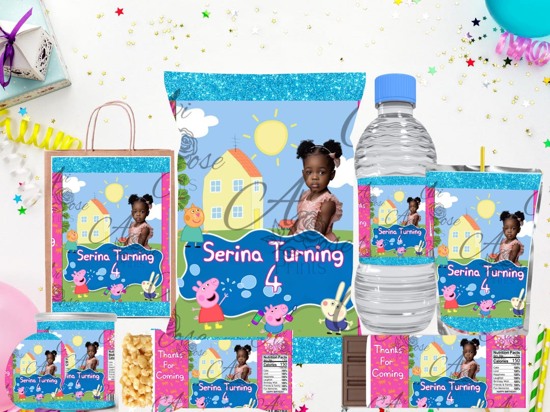 Peppa P' Party Favor Template Package - Etsy