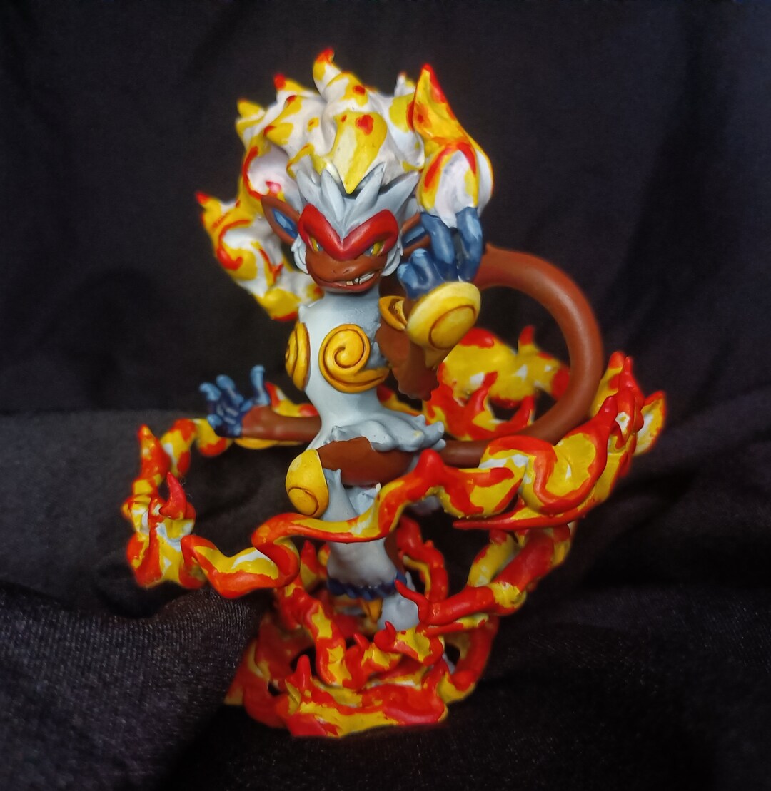 Infernape Pokemon 3D Figure Hand Painted - Etsy