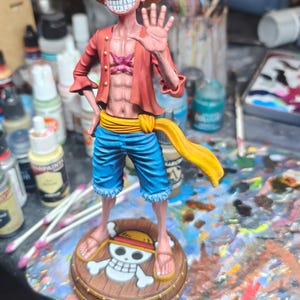 Luffy One Piece | Handpainted Figure - Etsy