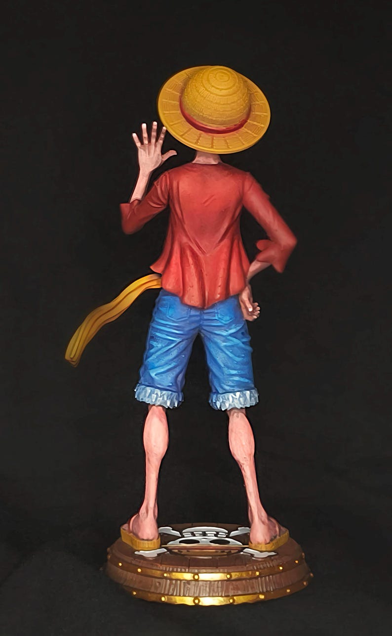 Luffy One Piece | Handpainted Figure - Etsy