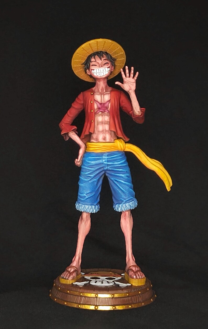 Luffy One Piece | Handpainted Figure - Etsy