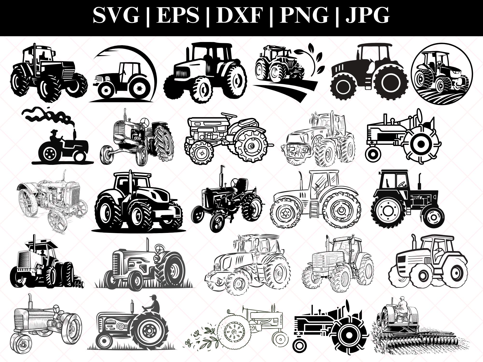 Traktor SVG-Bundle, Traktor PNG-Bundle, Traktor Clipart, Traktor SVG ...