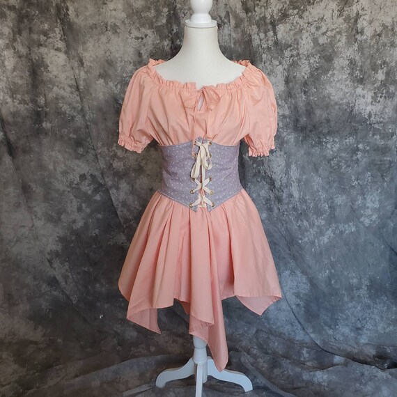 Handkerchief Skirt in Peach Renaissance Pirate Elf Fairy - Etsy Australia