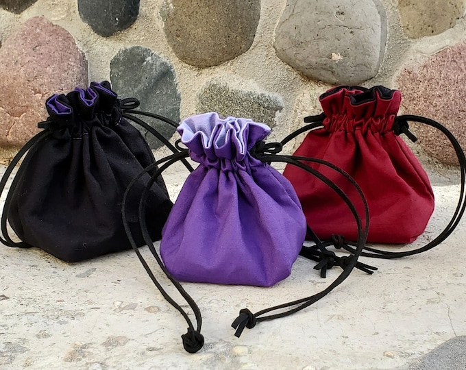 Custom Color Dice Bag, Dnd Gaming Dice Pouch, Small Coin Purse, Rune ...