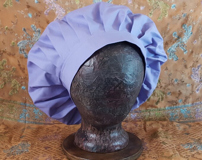 Medieval Caul Lavender Muffin Cap Renaissance Hat Floppy | Etsy
