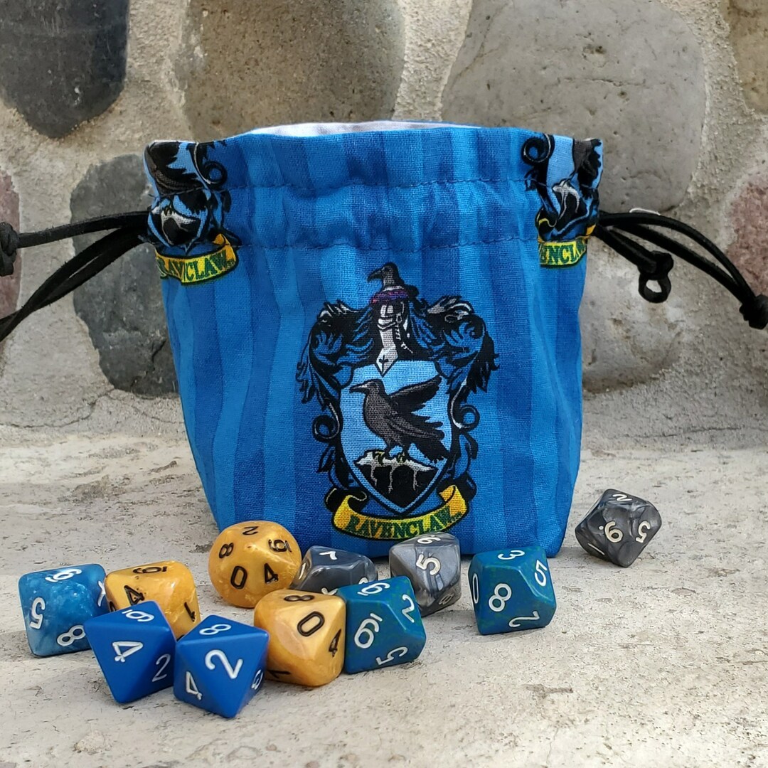 Ravenclaw Drawstring Bag, Dnd Gaming Dice Pouch, Small Coin Purse, Rune ...