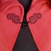 Red Hooded Caplet, Fleece Capelet, Renaissance Costume, Medieval Cape ...