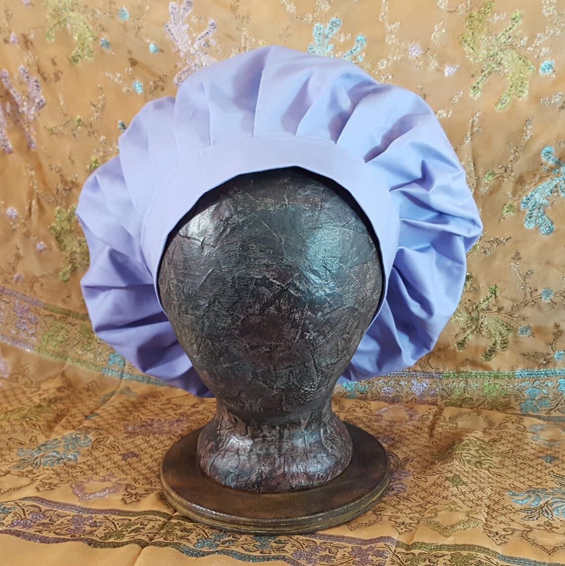 Medieval Caul Lavender Muffin Cap Renaissance Hat Floppy - Etsy
