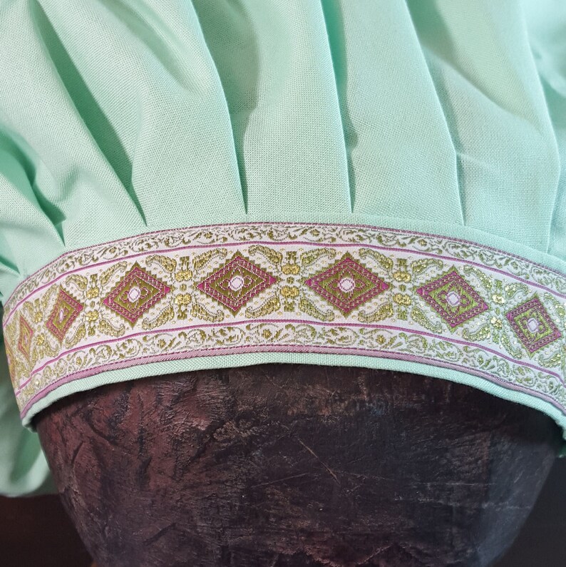 Medieval Caul in Light Mint Green Muffin Hat Cap Renaissance | Etsy