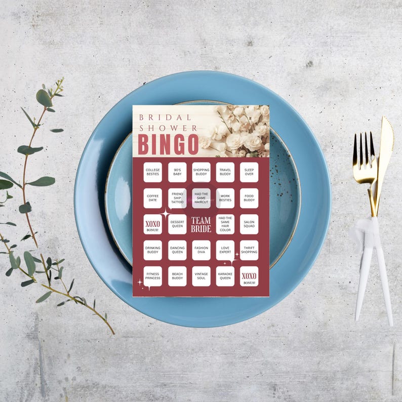 Find the Guest Bingo Card Wedding Party Game Printable 5x7 Inch ...