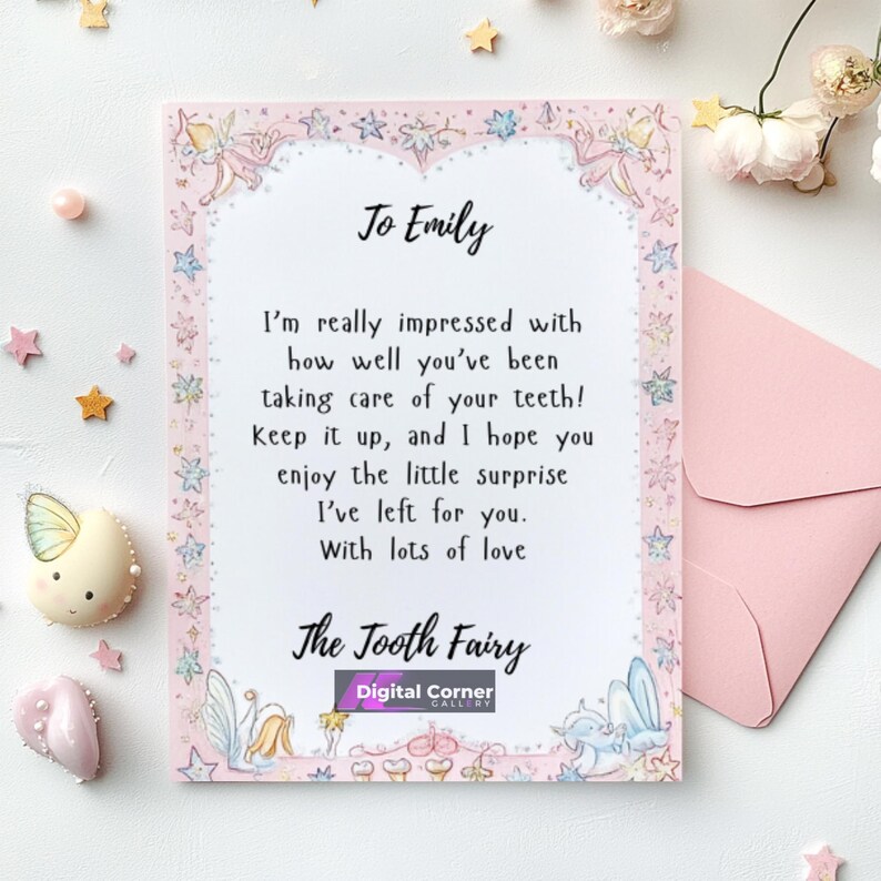 Editable Mini Tooth Fairy Letter Set, Mini Tooth Fairy Arrival Letter ...