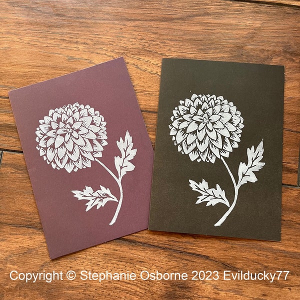 Block Print Cards - Etsy