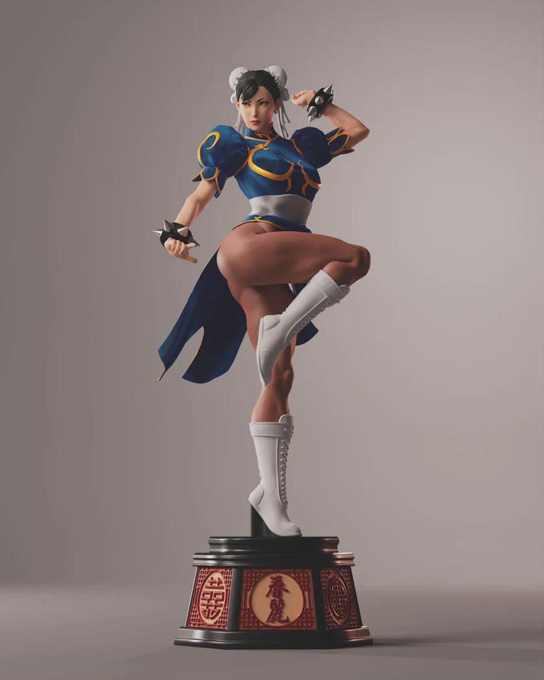Street Fighter Chun-li Figure Statue | Hand-painted 3D Printed Resin ...