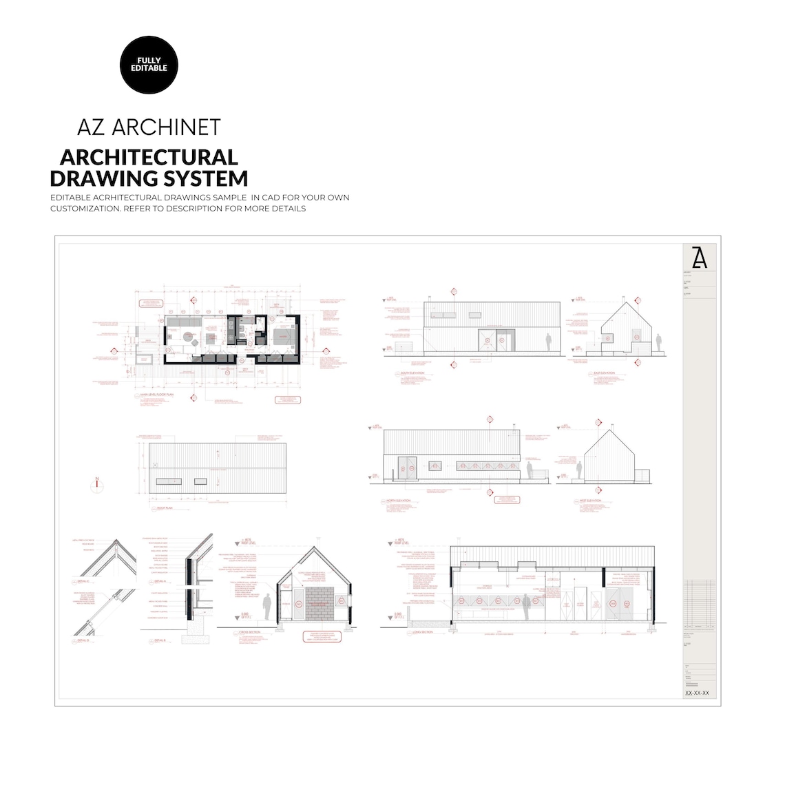 Autocad Template Pack, Autocad Sample, Autocad Template, Professional ...