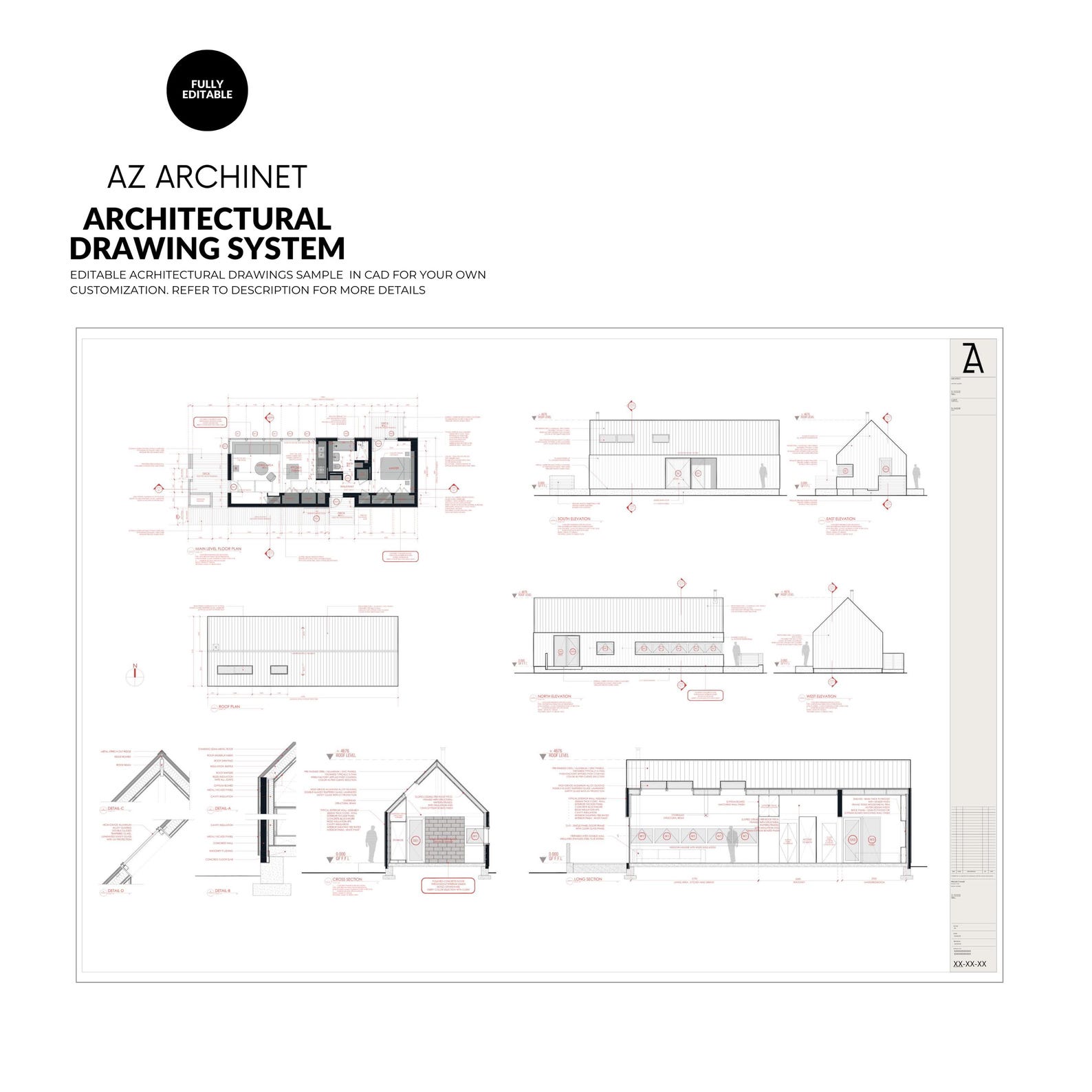 Autocad Template Pack, Autocad Sample, Autocad Template, Professional ...