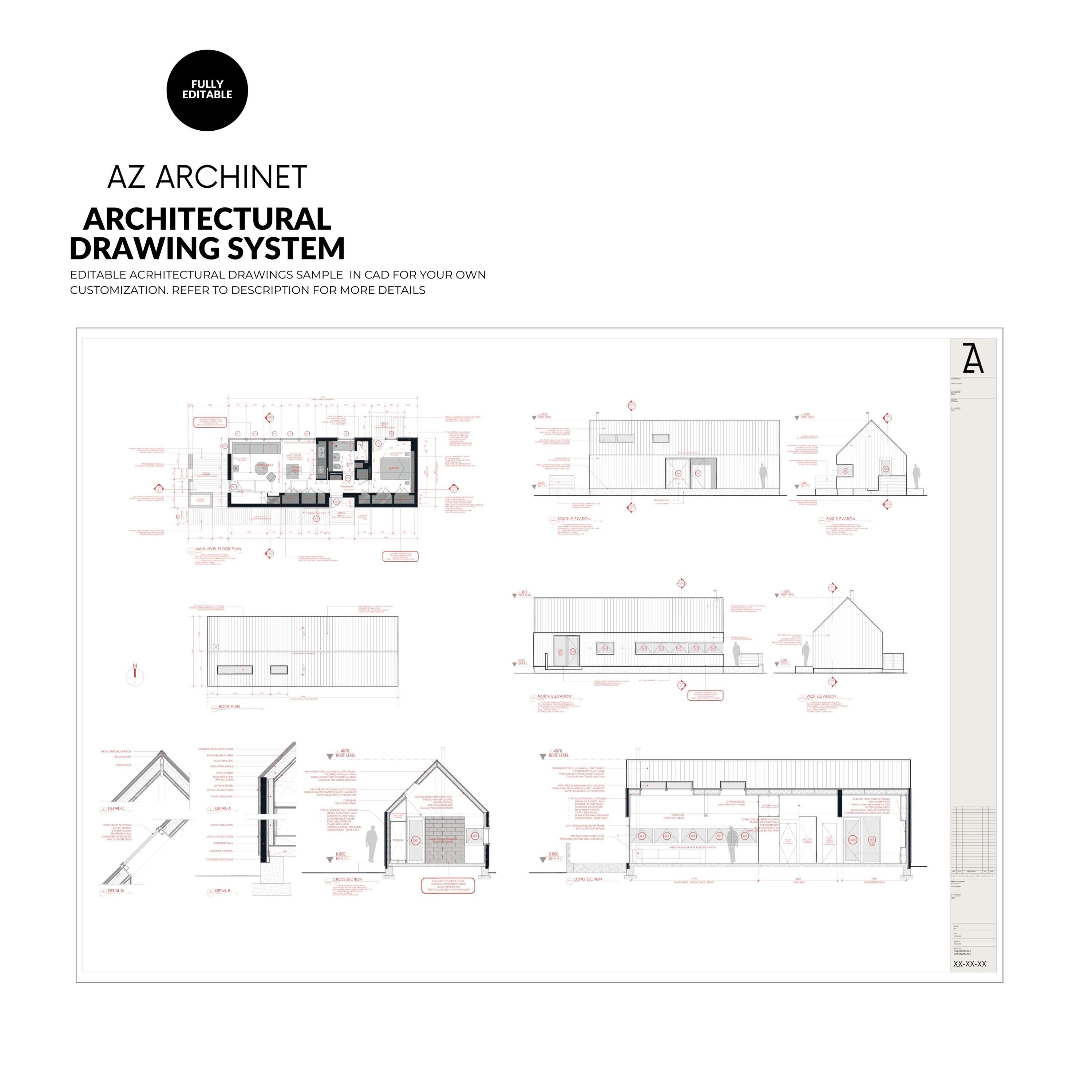 Autocad Template Pack, Autocad Sample, Autocad Template, Professional ...