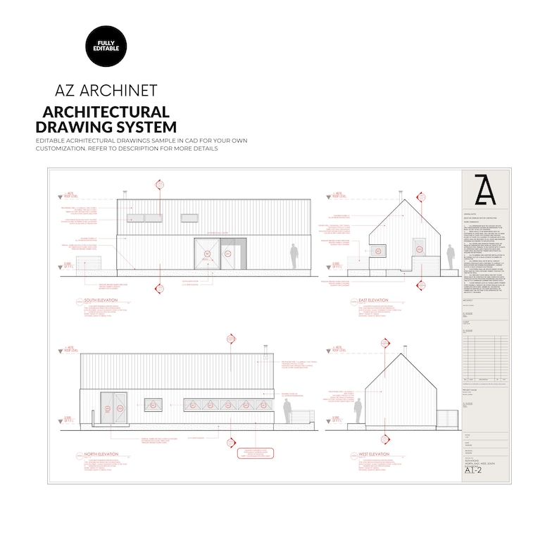 Autocad Template Pack, Autocad Sample, Autocad Template, Professional ...