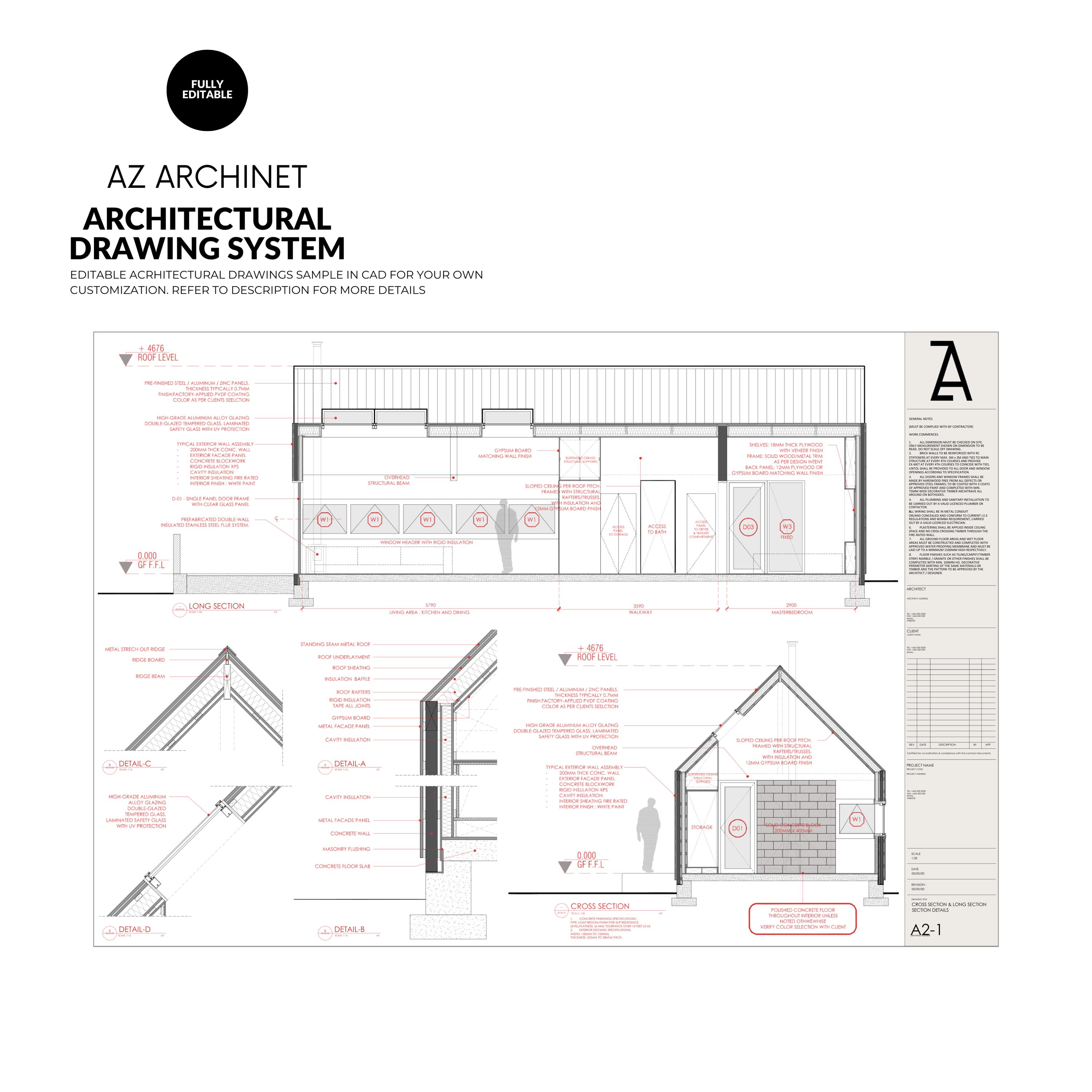 Autocad Template Pack, Autocad Sample, Autocad Template, Professional ...