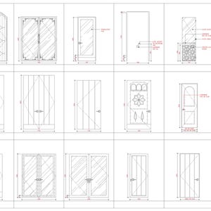 Doors Elevations Autocad Blocks | Architecture | Interior Design ...