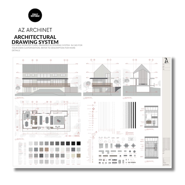 Autocad Template - Etsy UK