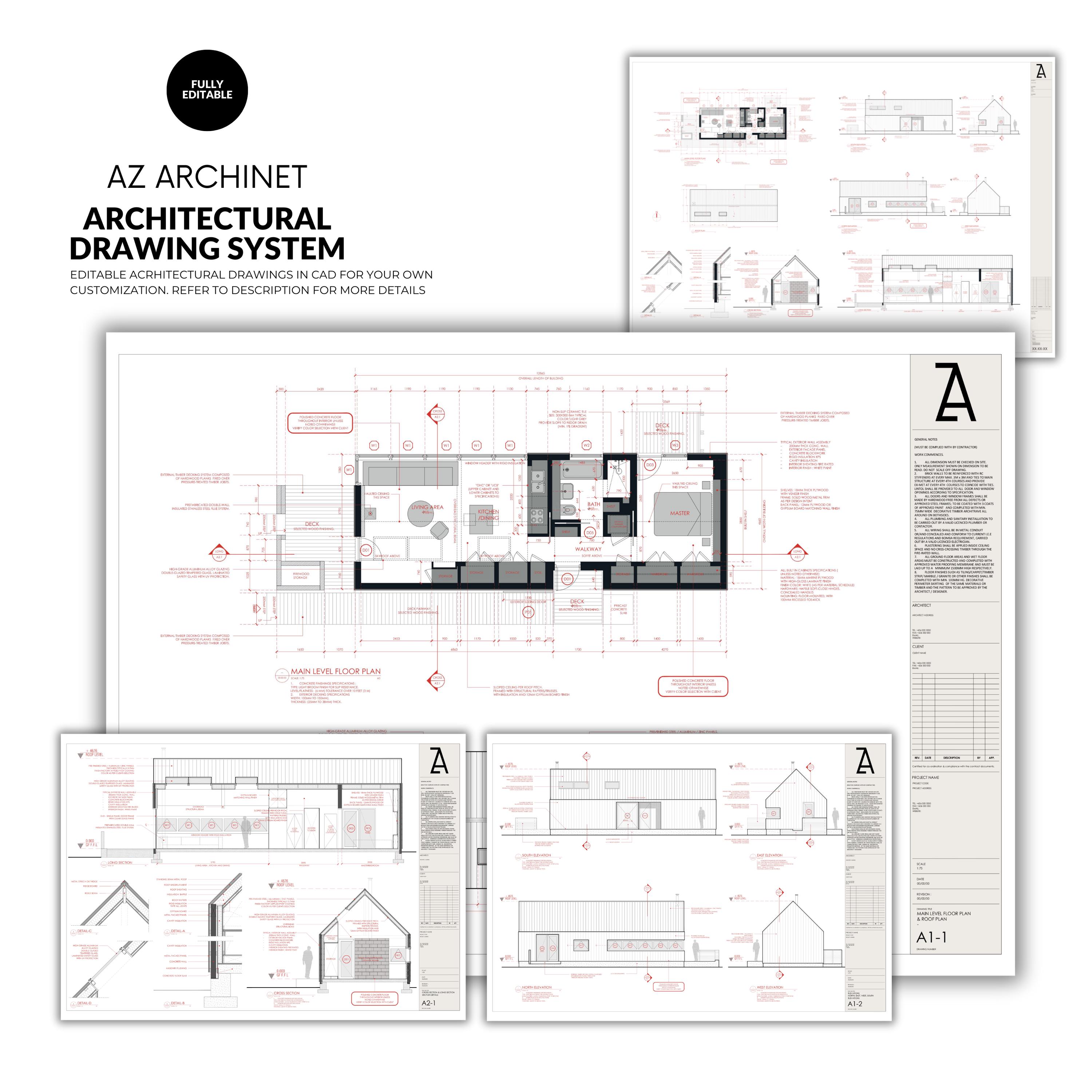 Autocad Template Pack, Autocad Sample, Autocad Template, Professional ...