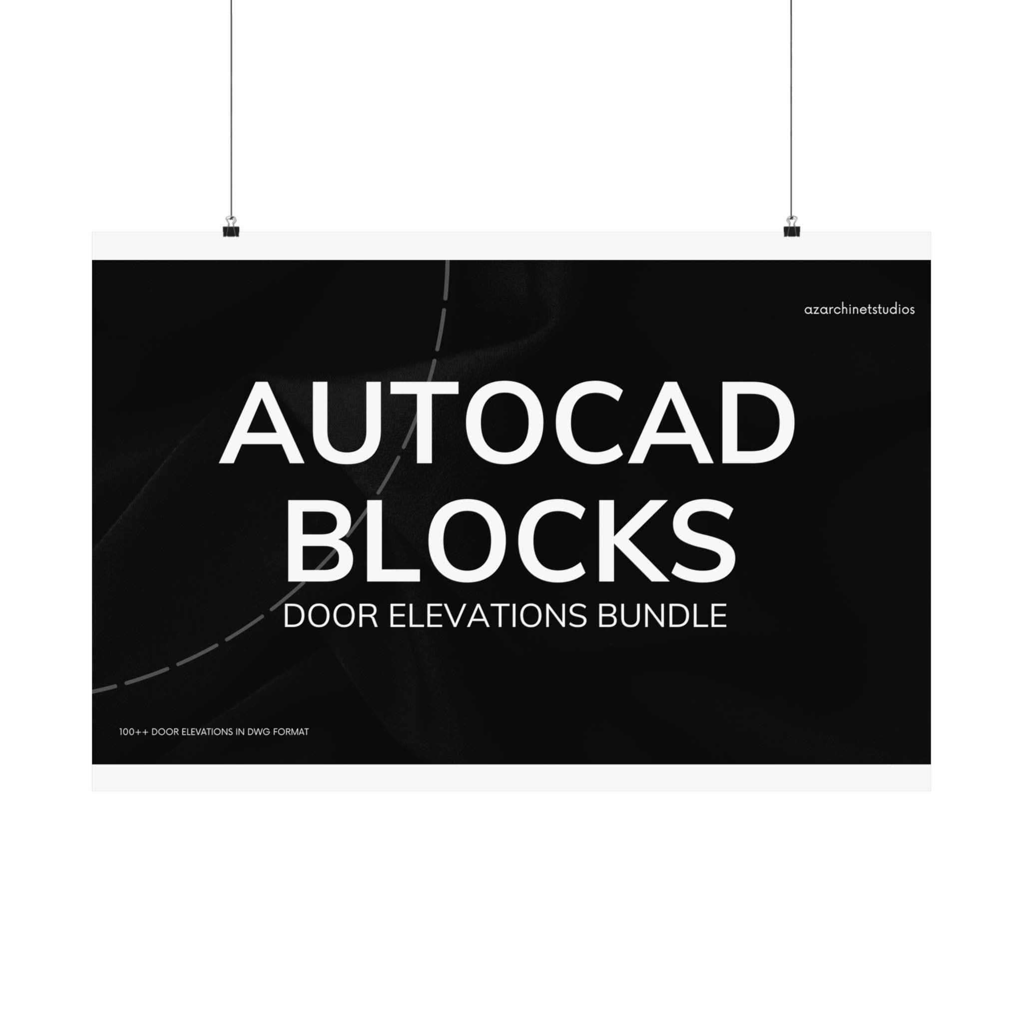 Doors Elevations Autocad Blocks | Architecture | Interior Design ...