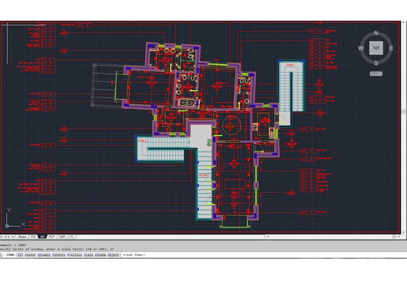 Autocad Drawings Sample for Interior Design, Interior Designer, Project ...