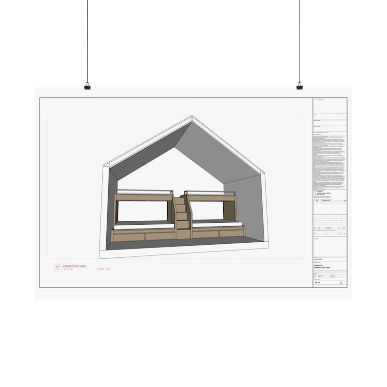 Autocad Sample Dwg Bunk Bed Design - Schematic Drawings - Etsy