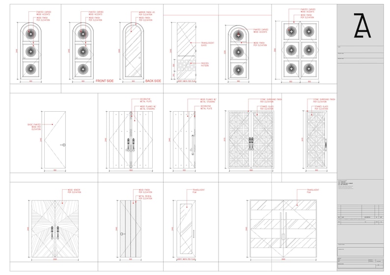 Doors Elevations Autocad Blocks | Architecture | Interior Design ...