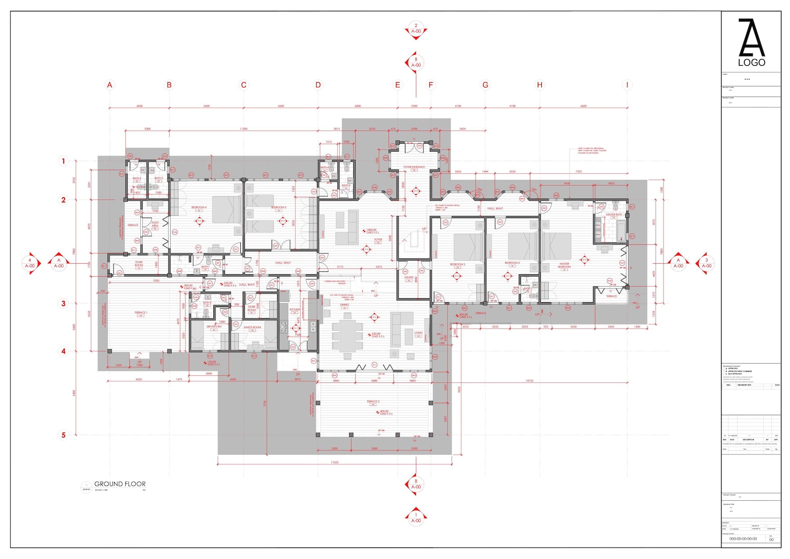 Autocad Drawings Sample for Architecture - Etsy