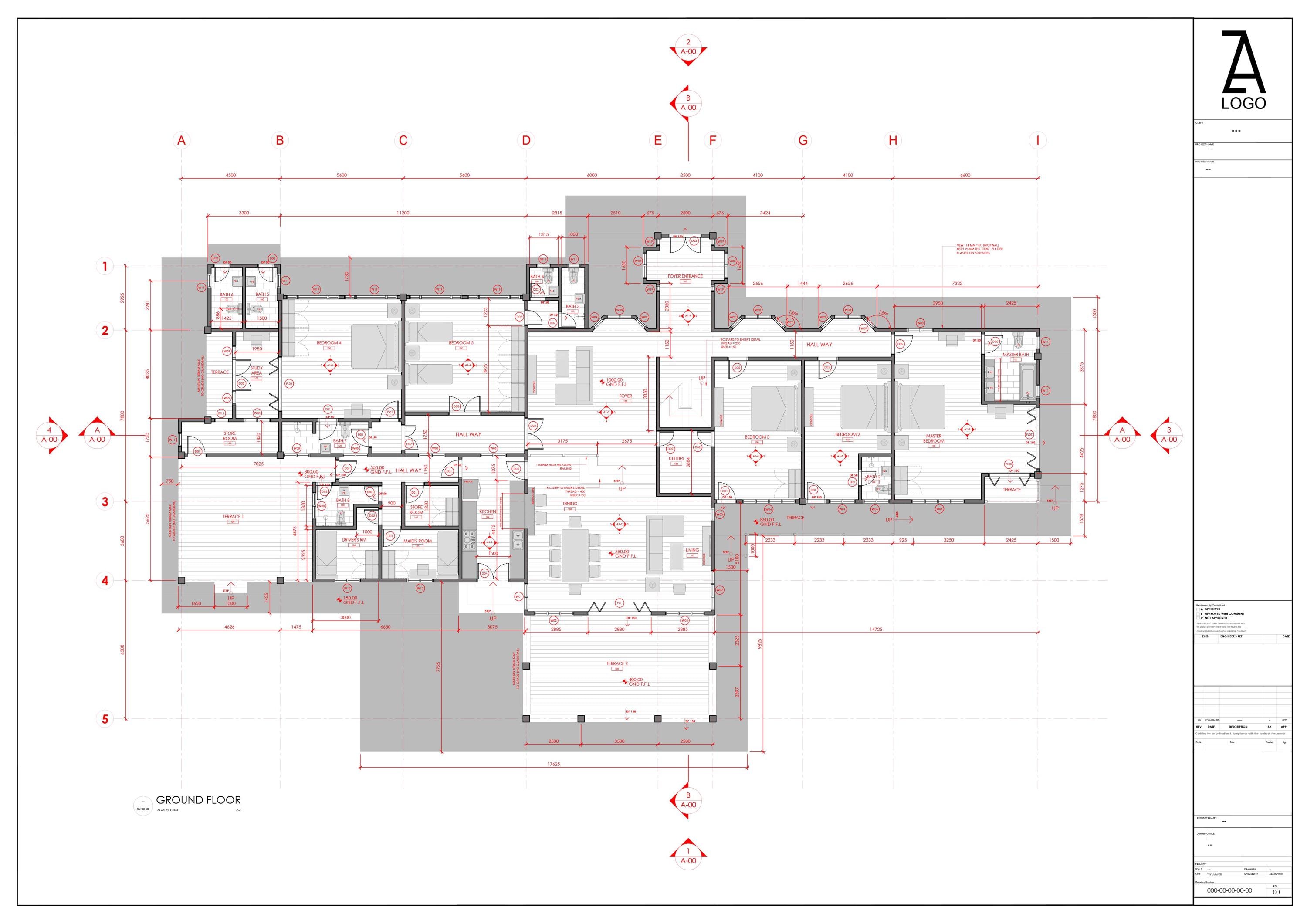 Autocad Drawings Sample for Architecture - Etsy