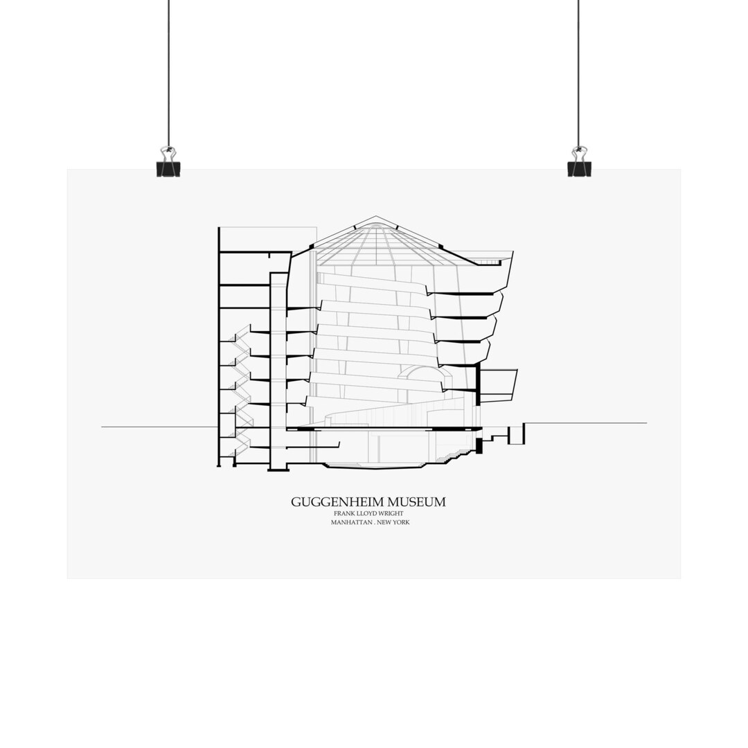 Printable Guggenheim Museum Wall Art, Art Deco, Digital Print ...