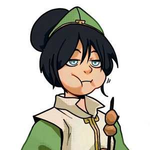 Toph Sticker - Team Avatar - Atla - Avatar - Etsy