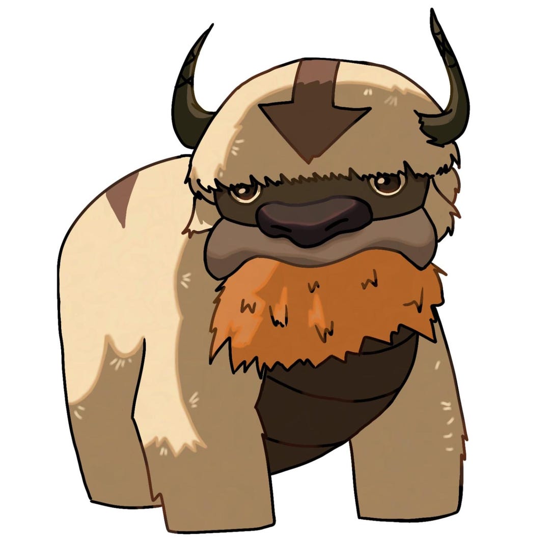 Appa Sticker - Team Avatar - Atla - Avatar - Etsy