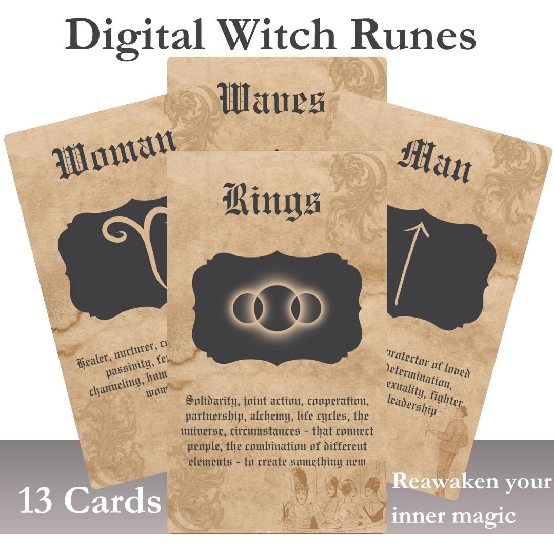 Witch Runes Digital Rune Cards for Modern Witches Unlock Ancient Wisdom ...