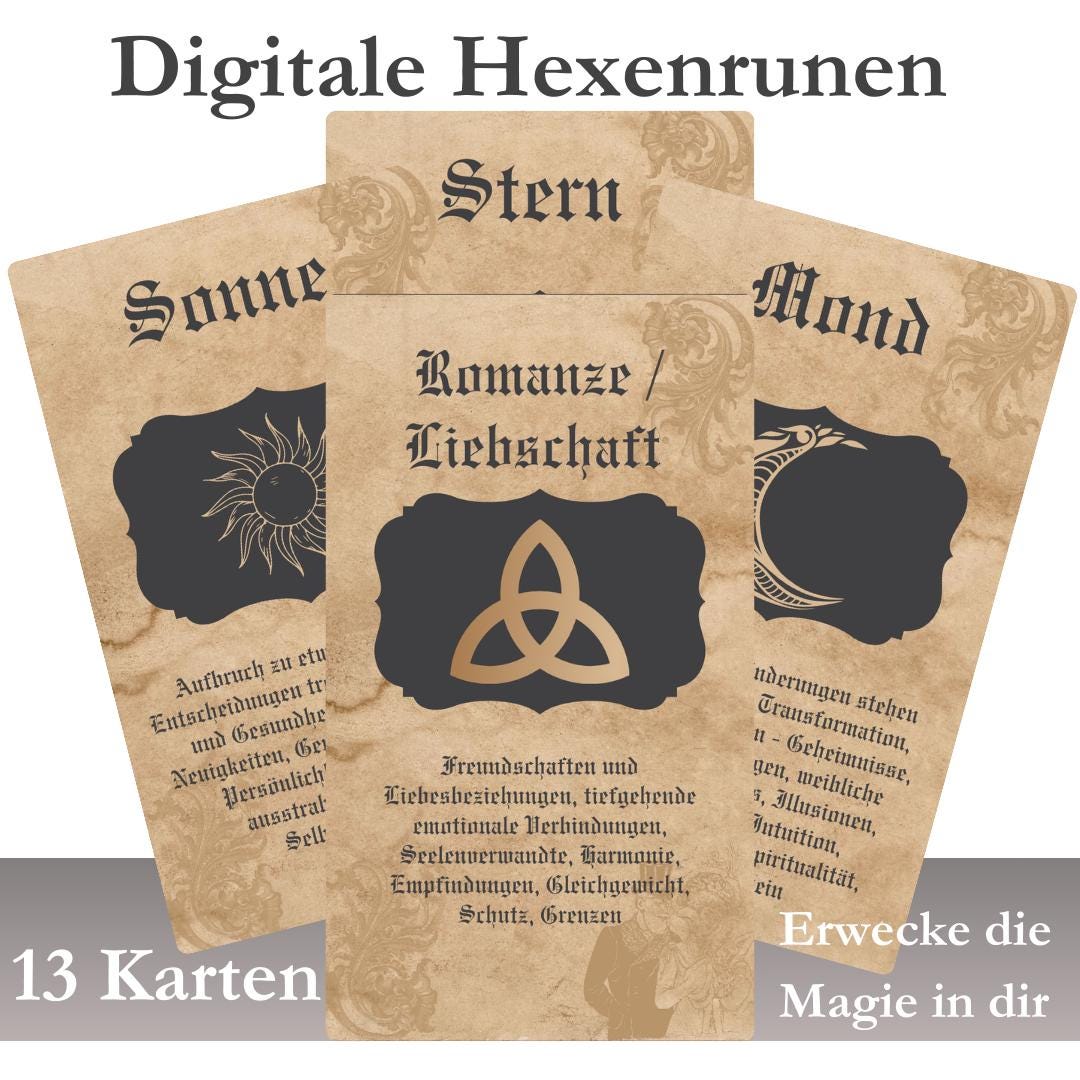 Witch Rune Oracle Cards witchcraft rune Card Deckwitch Rune Cards ...