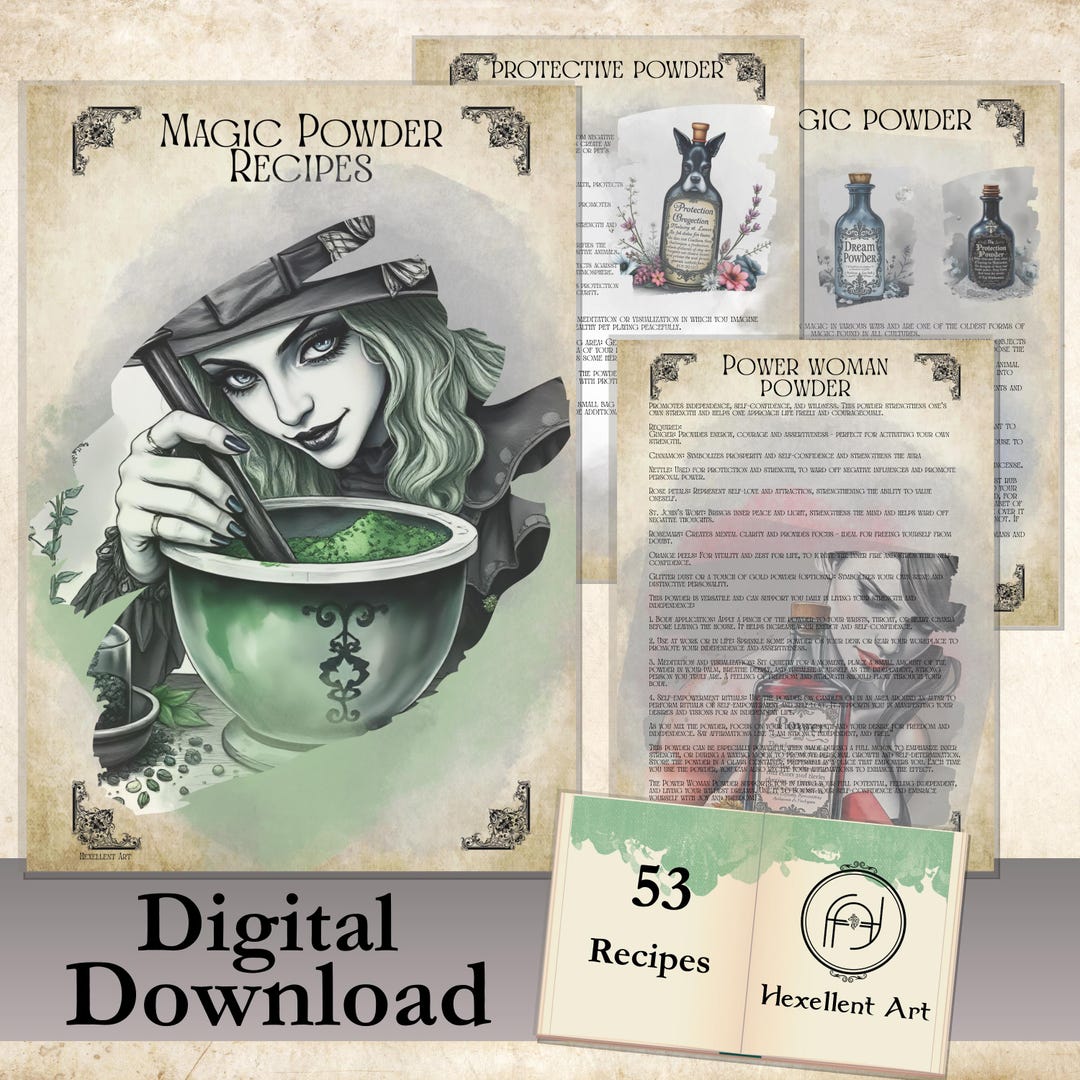 Powder Magic – Spell Powders & Magic | Book of Shadows, Grimoire Witch ...