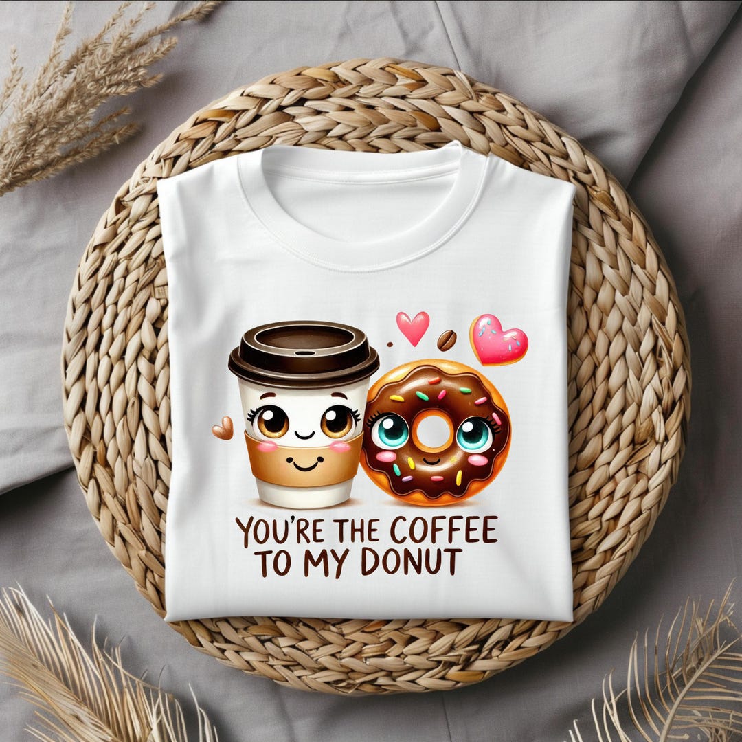 You Are the Coffee to My Donut PNG | Funny Couple PNG | Matching Couple ...