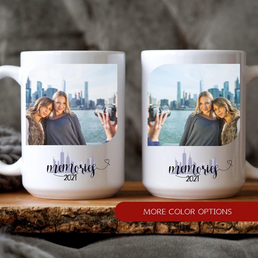 Personalized Travel Memory Mug, Vacation Memory Mug, Picture Custom Mug ...