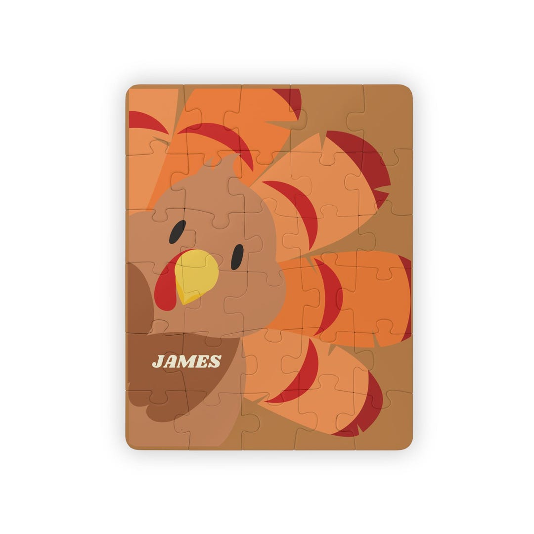 Kids Puzzle, Fall Thanksgiving 30-piece Jigsaw Game, Autumn Fun ...